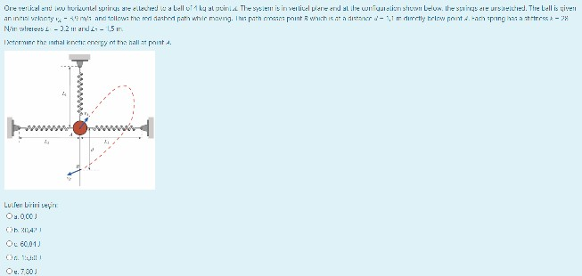 Solved b)elastic potential energy of the ball at point | Chegg.com