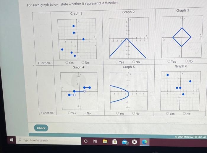 Solved For each graph below, state whether it represents a | Chegg.com