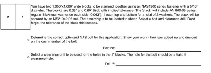 Solved Fastener and tolerancing assignment Print sheets. Do | Chegg.com