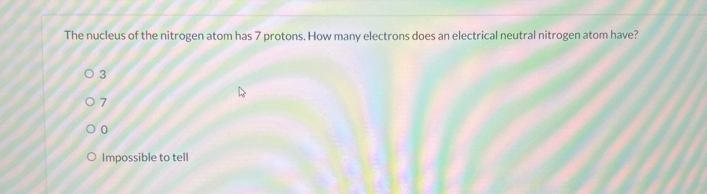 Solved The nucleus of the nitrogen atom has 7 ﻿protons. How | Chegg.com