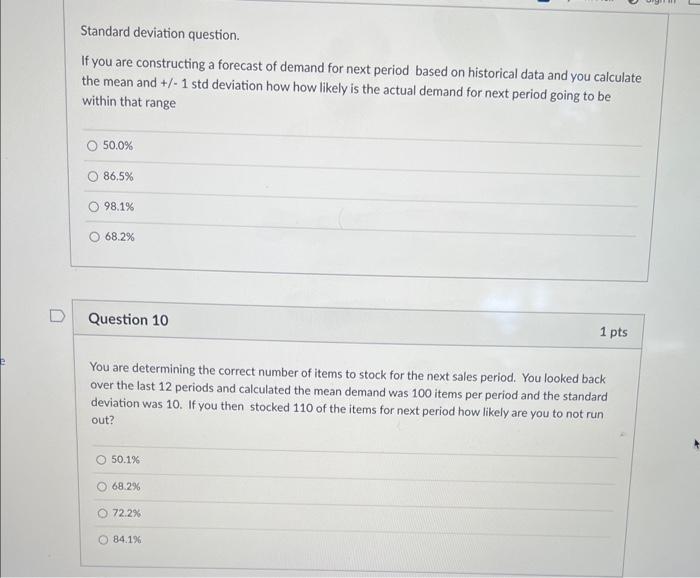 Solved Standard deviation question. If you are constructing | Chegg.com