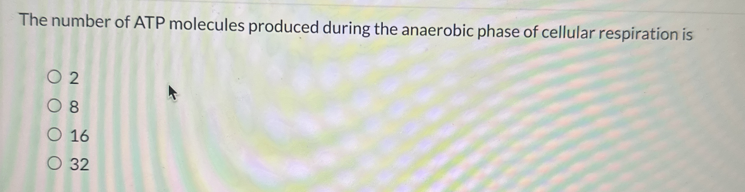 The number of ATP molecules produced during the | Chegg.com