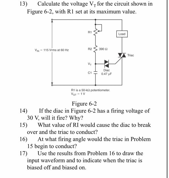 Solved 13) Calculate the voltage VT for the circuit shown in | Chegg.com