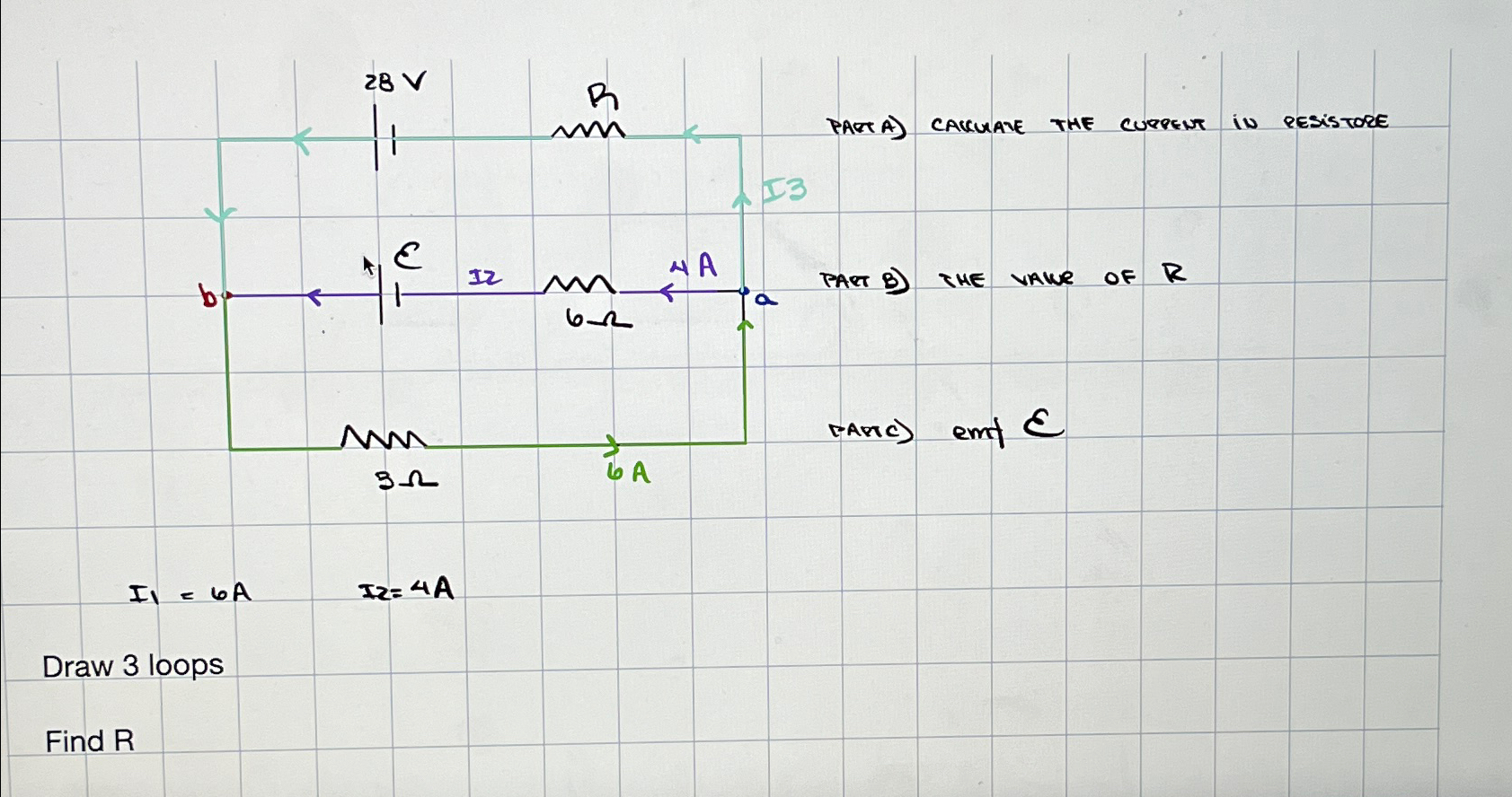 Solved Draw 3 ﻿loopsFind R | Chegg.com