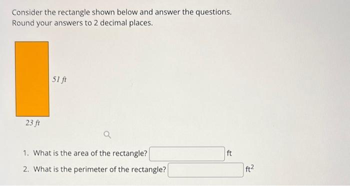 Solved Consider the rectangle shown below and answer the | Chegg.com