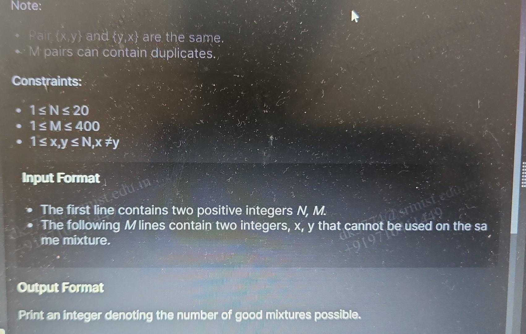 You are given N different types of colors numbered 1 | Chegg.com