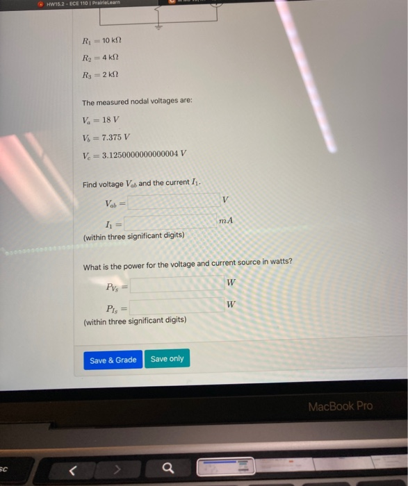 Solved HW15.2. Nodal Analysis, primer R1 11 R2 Vs+ R3 R1 = | Chegg.com