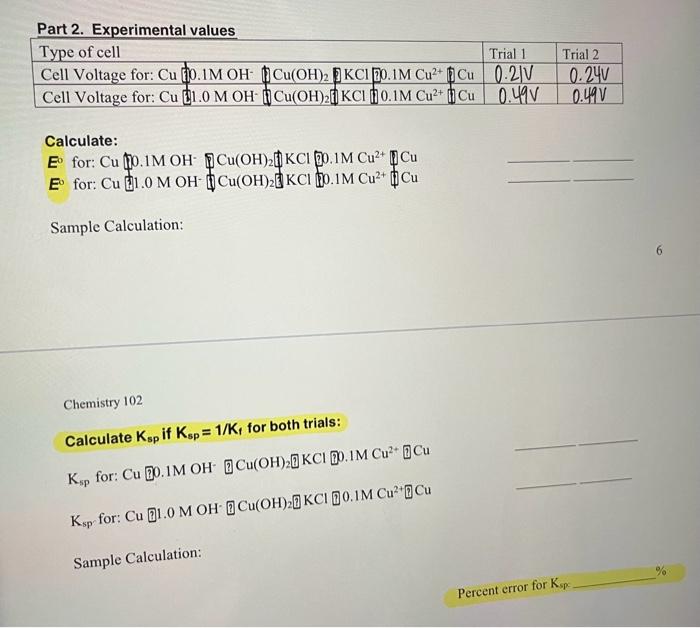 I need help doing the calculations for the standard | Chegg.com