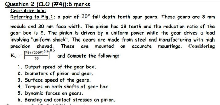 pair of 20° full depth teeth spur gears. These gears | Chegg.com