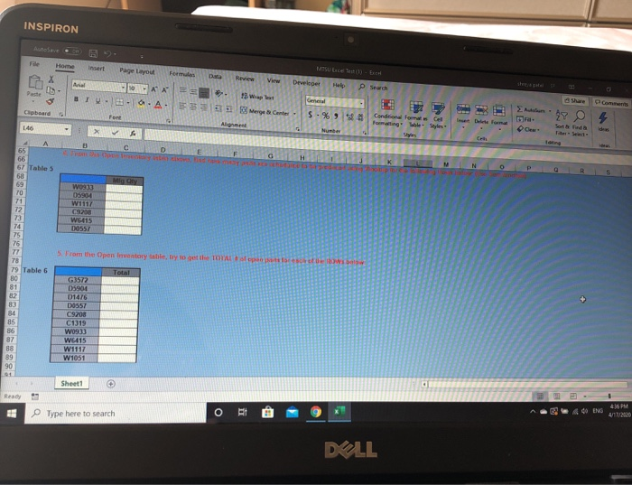 Solved AutoSave & OH File Home 9 Insert : Page Layout | Chegg.com