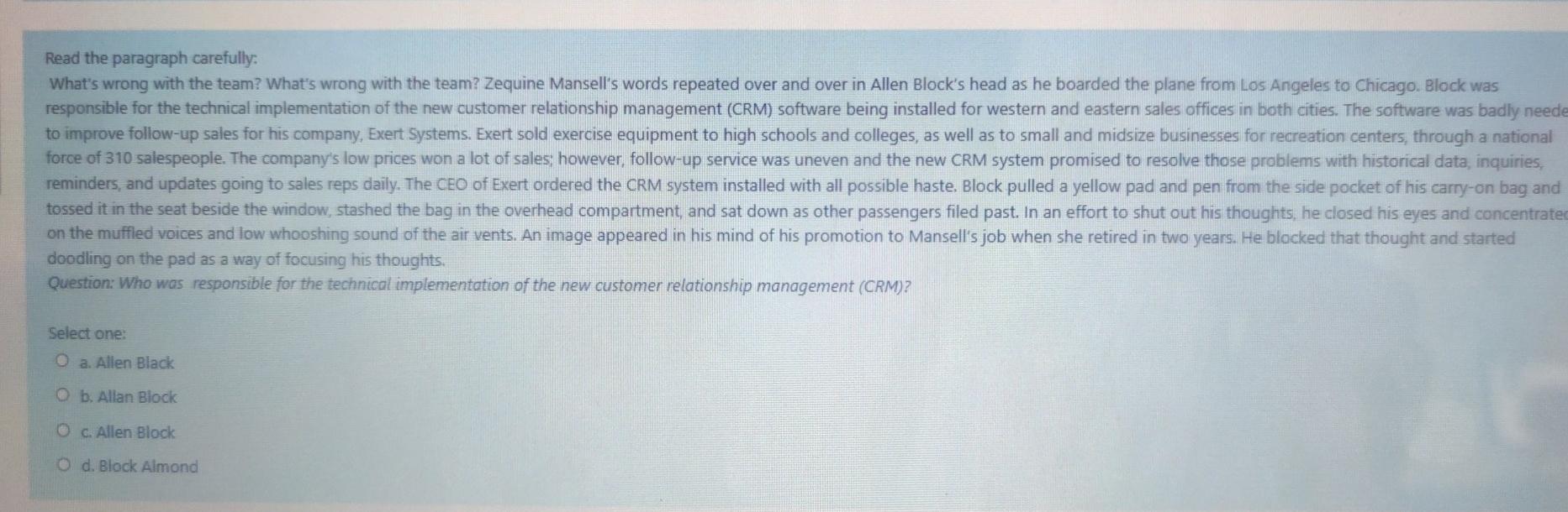 Solved Read the paragraph carefully: What's wrong with the | Chegg.com