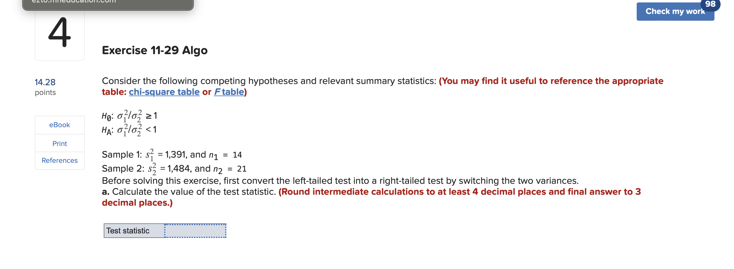 Solved Exercise 11-29 ﻿AlgoConsider the following competing | Chegg.com