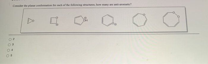 Solved Consider the planar conformation for each of the | Chegg.com