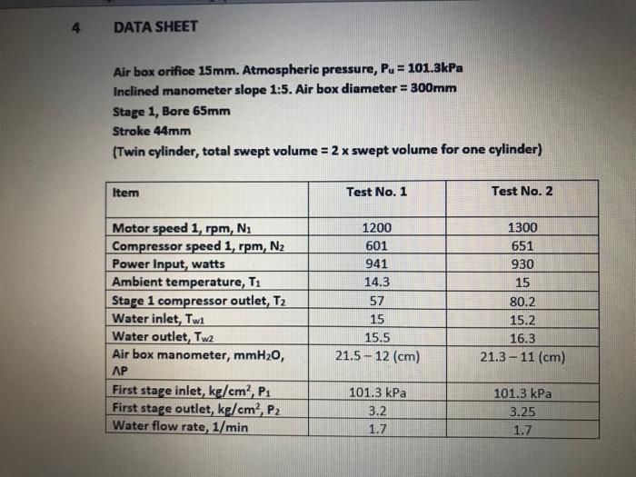 Solved Experimenti SINGLE STAGE COMPRESSOR 1. AIM: To | Chegg.com