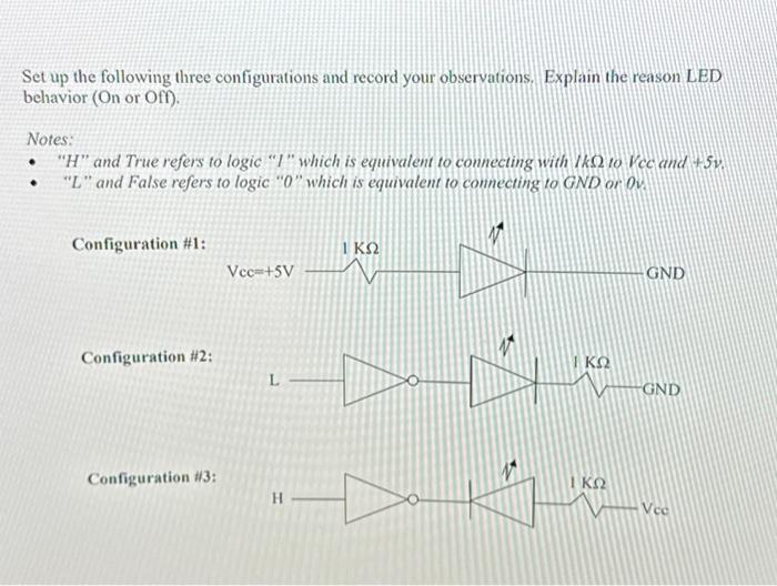 Solved Experiment \#1. LED Usage Light Emitting Diodes | Chegg.com