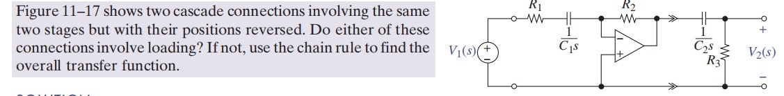 Solved Figure 11-17 ﻿shows two cascade connections involving | Chegg.com