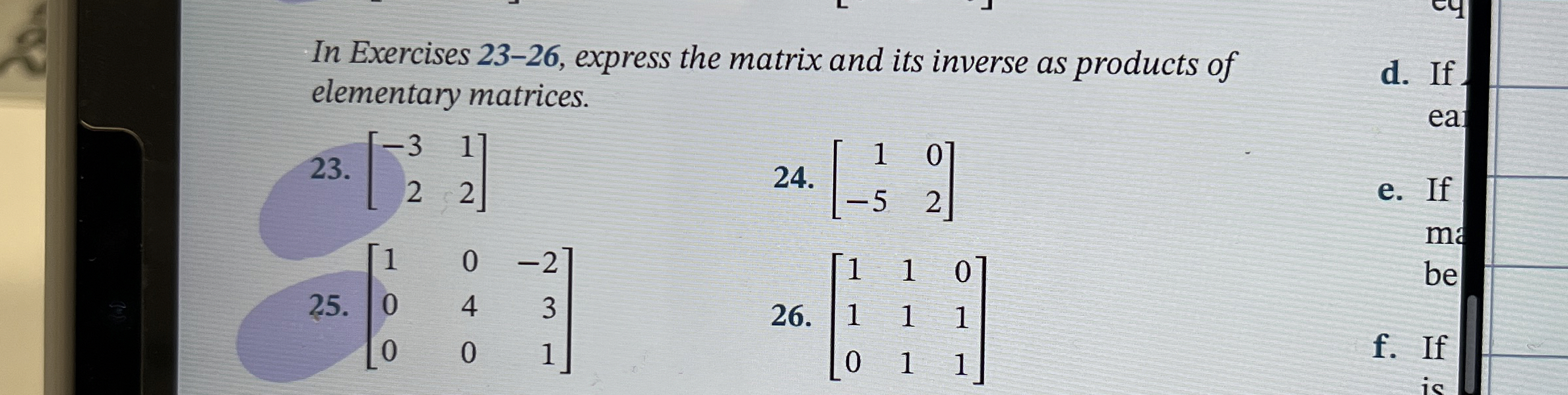 Solved In Exercises 23-26, ﻿express the matrix and its | Chegg.com
