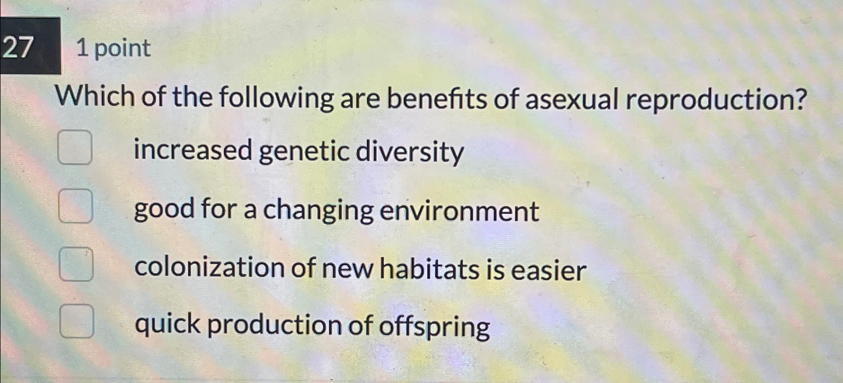 Solved 271 ﻿pointWhich of the following are benefits of | Chegg.com