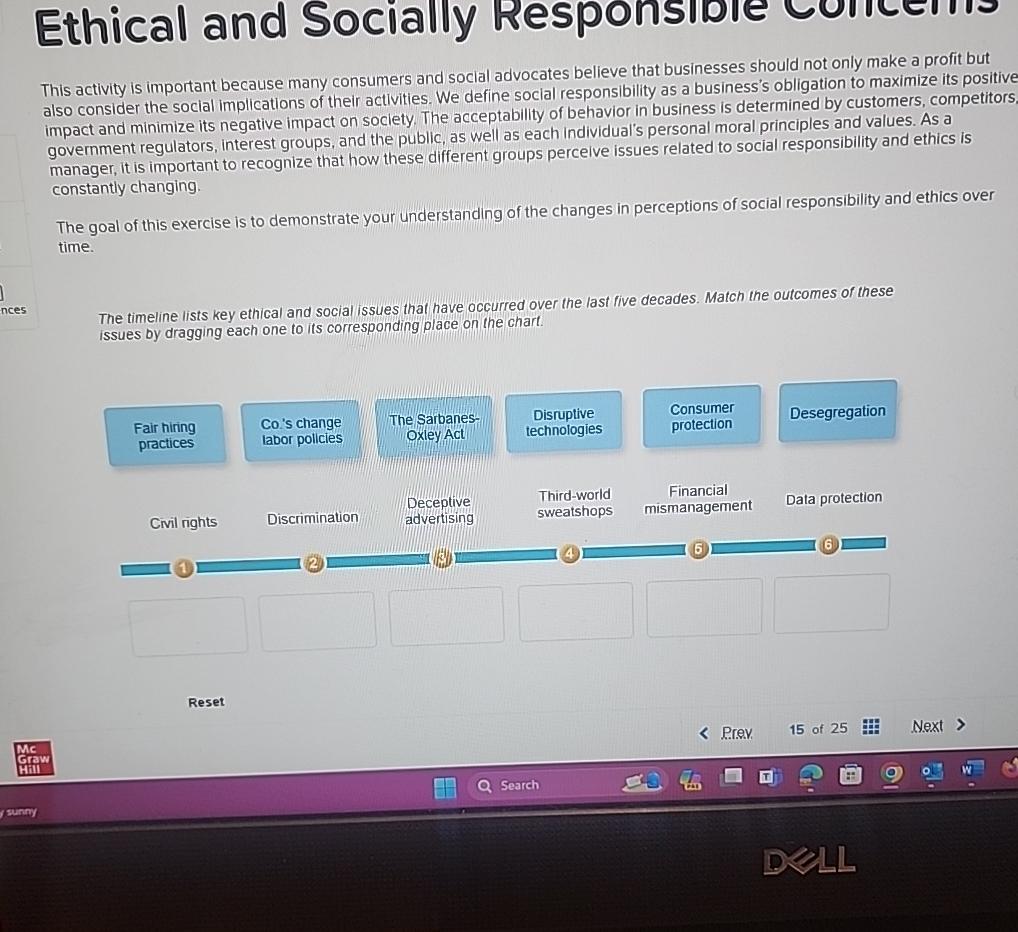 Solved Ethical and Socially Responslbve curceivThis activity | Chegg.com