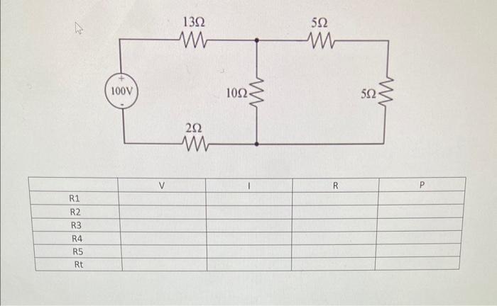 Solved Find out voltage, current, resistors, and power for | Chegg.com