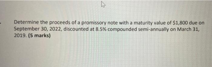 Solved ↳ Determine the proceeds of a promissory note with a | Chegg.com