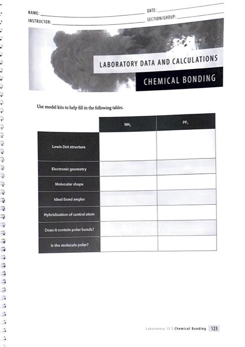 Solved NAME: INSTRUCTOR: DATE SECTION/GROUP 1,0 CCI, Lewis | Chegg.com