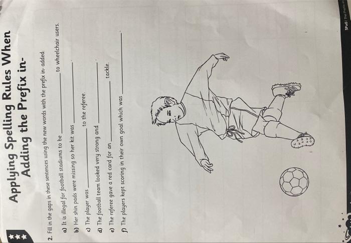 Applying Spelling Rules When Adding the Prefix in- I | Chegg.com