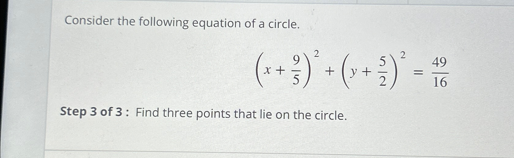 Solved Consider the following equation of a | Chegg.com
