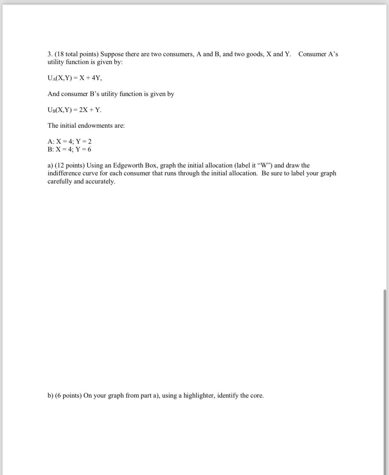 Solved (18 ﻿total points) ﻿Suppose there are two consumers, | Chegg.com