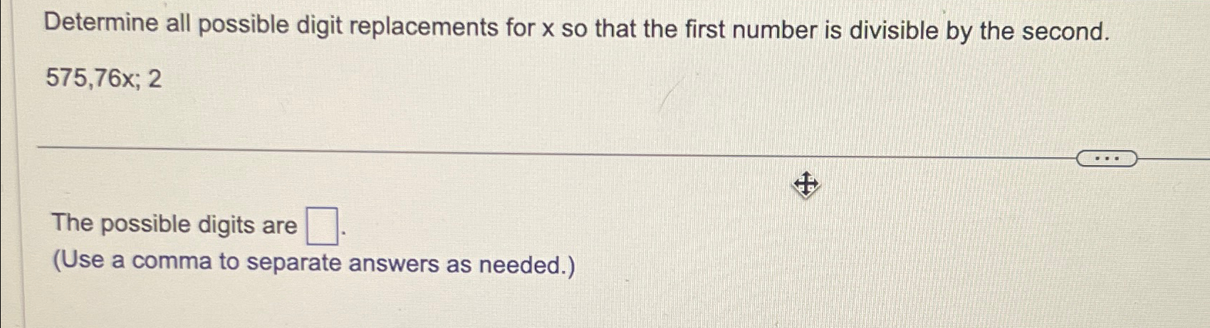 Solved Determine all possible digit replacements for x ﻿so | Chegg.com