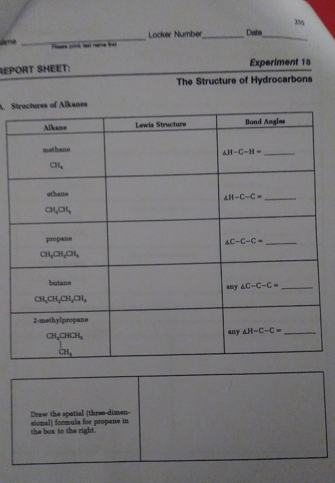Solved 257 Locker Number Date Name Please print last name | Chegg.com