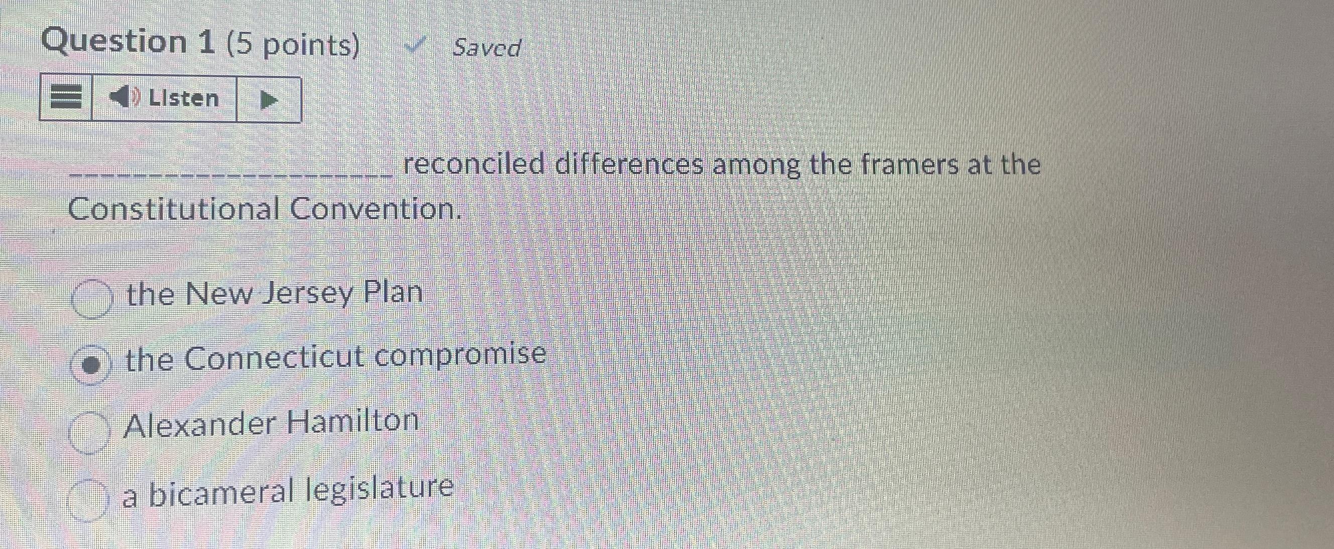 Solved Question 1 (5 ﻿points)SavedLlstenreconciled | Chegg.com