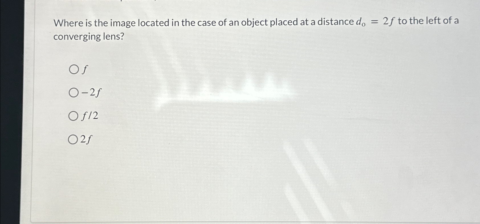 Solved Where is the image located in the case of an object | Chegg.com