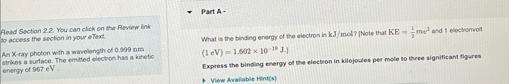 Read Section 2.2. ﻿You can click on the Review link | Chegg.com
