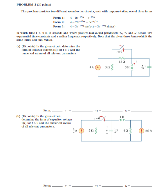 Solved PROBLEM 3 (30 ﻿points)This problem considers two | Chegg.com