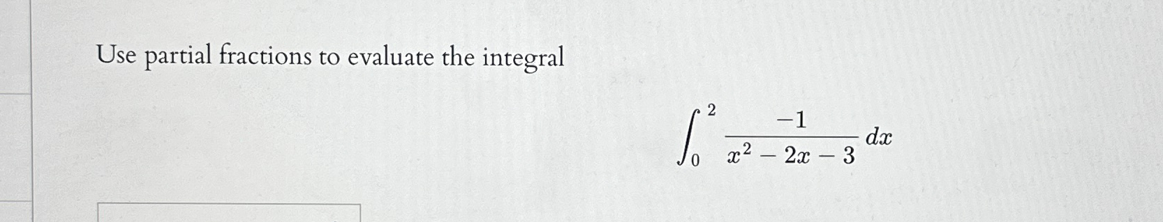 Solved Use partial fractions to evaluate the | Chegg.com