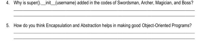 Solved 1. Why is Inheritance important? 2. Explain the | Chegg.com