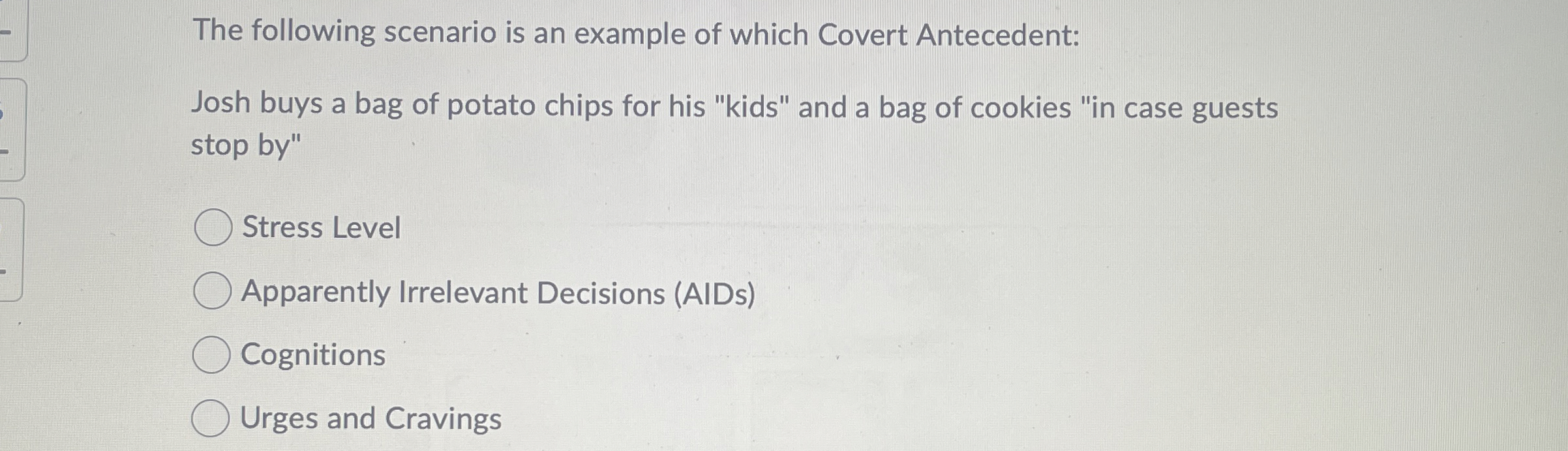Solved The following scenario is an example of which Covert | Chegg.com