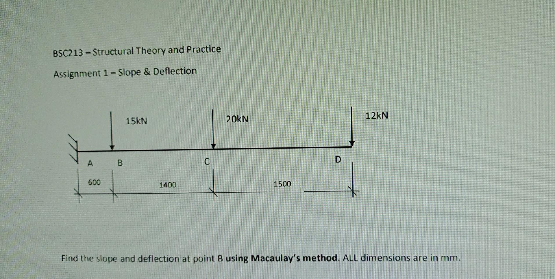 Solved BSC213 - Structural Theory and Practice Assignment 1 | Chegg.com