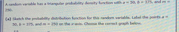 Solved A random variable has a triangular probability | Chegg.com