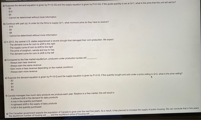 Solved a) Suppose the demand equation is given by P12-20 and | Chegg.com