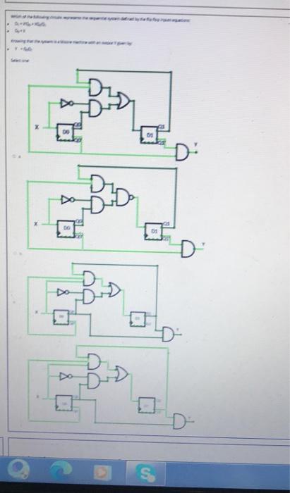 Solved Å D S Which of the following circuits represents | Chegg.com