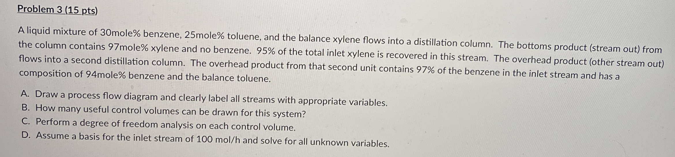 Solved Show me each step on how to solve for the unknowns | Chegg.com