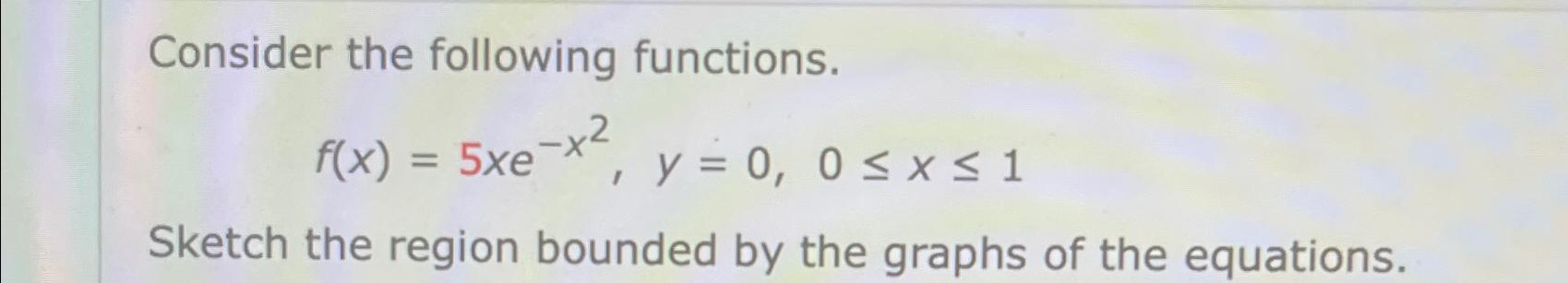 Solved Consider the following | Chegg.com