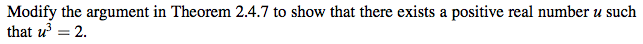 Solved Modify the argument in Theorem 2.4.7 to show that | Chegg.com