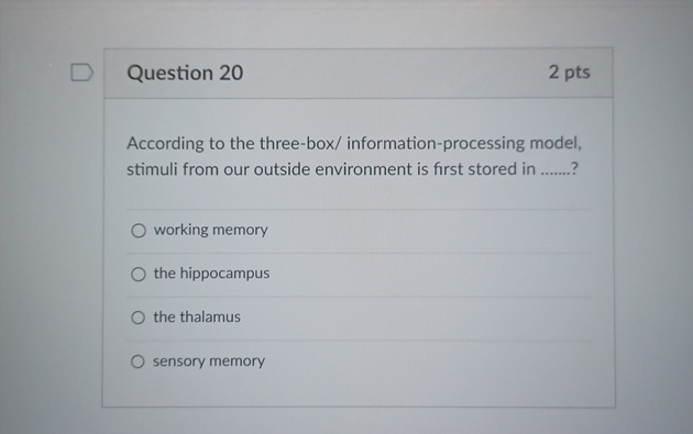 Solved Question 202 ﻿ptsAccording to the three-box/ | Chegg.com