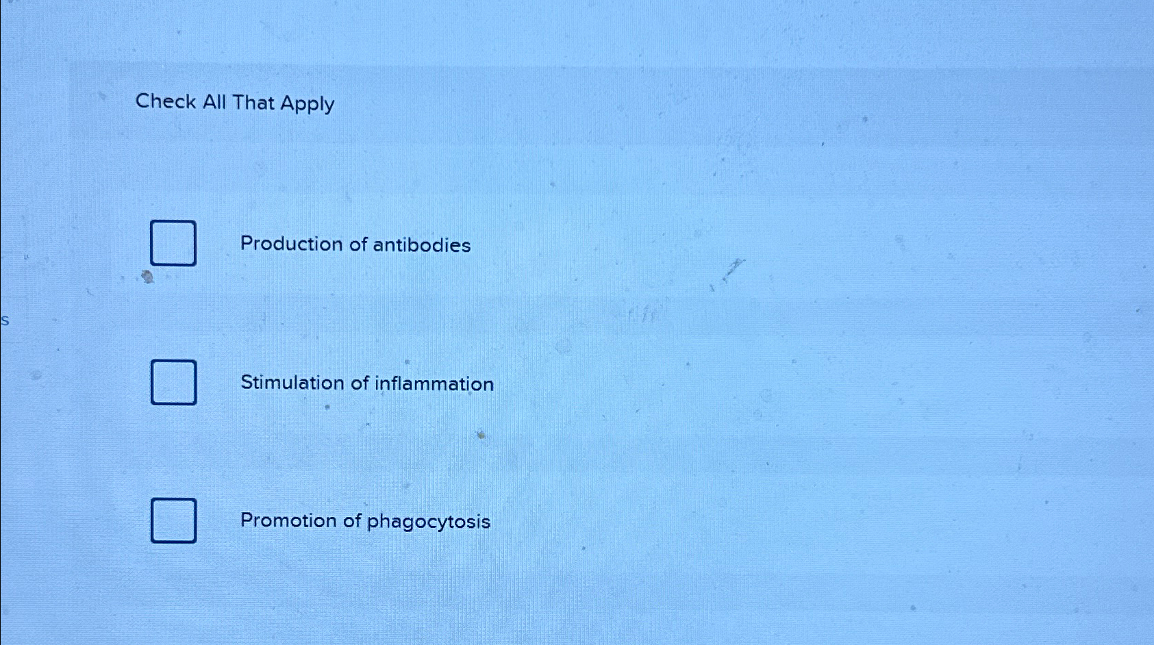 Solved Check All That ApplyProduction of | Chegg.com