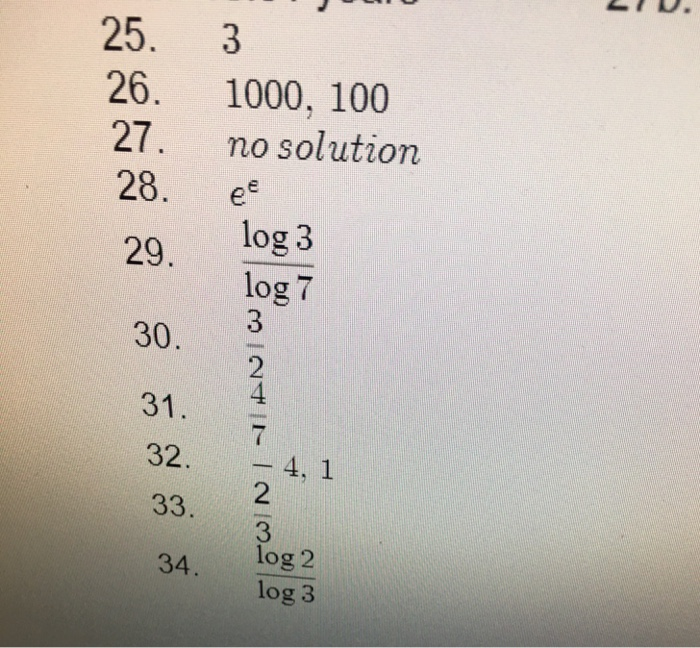 Solved Solve Torx. 25. log (2+2) – log (4x + 3) = log - 26. | Chegg.com