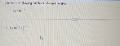 Solved Express the following number in decimal | Chegg.com