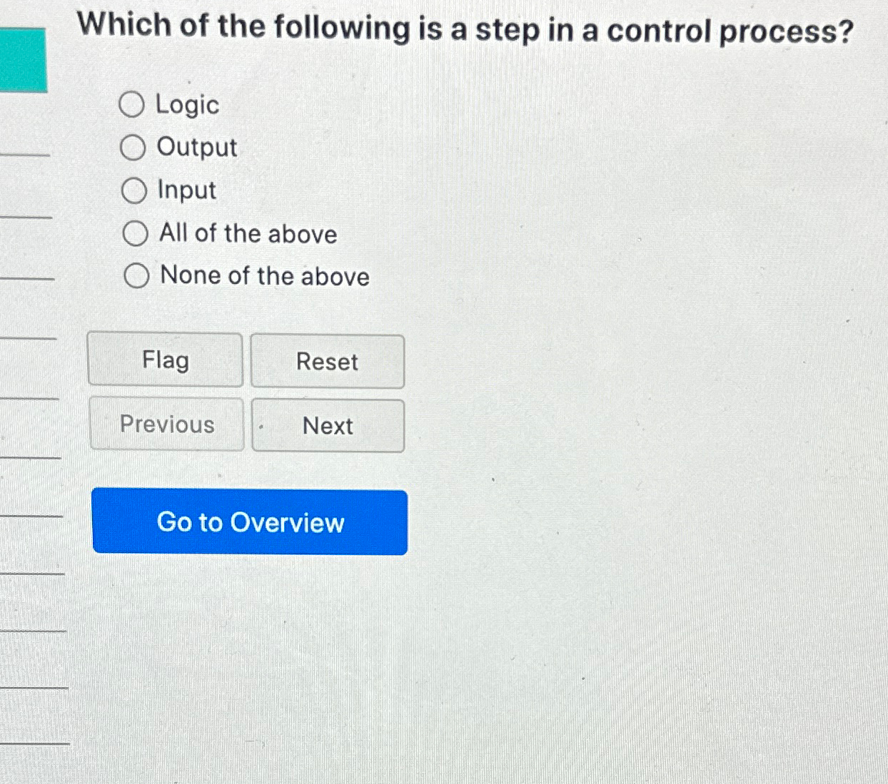 Solved Which of the following is a step in a control | Chegg.com